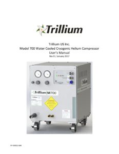 trillium-m700-water-cooled-helium-compressor-manual – Trillium